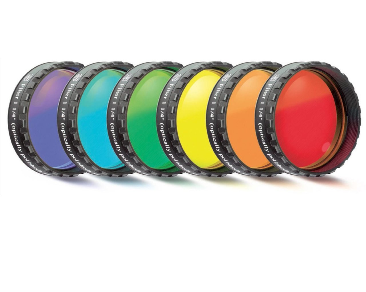 Baader kleuren Filter-Set 2 inch Maan and Planeten (6 kleuren) - Ganymedes